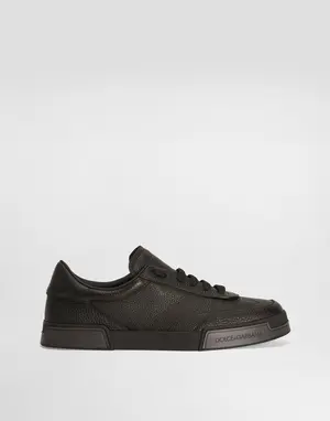 Dolce & Gabbana Calfskin Portofino Yacht Sneakers Lace-ups - Black