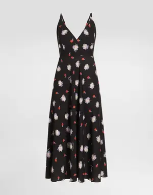Dolce & Gabbana Small Floral-print Short Dress Dresses - Multicolor