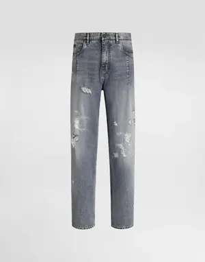 Dolce & Gabbana Denim Trousers Denim Multi-colored - Multicolor