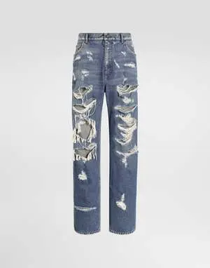 Dolce & Gabbana Denim Trousers - Multicolor