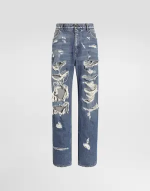 Dolce & Gabbana Denim Trousers - Multicolor