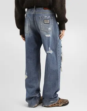 Dolce & Gabbana Denim Trousers - Multicolor