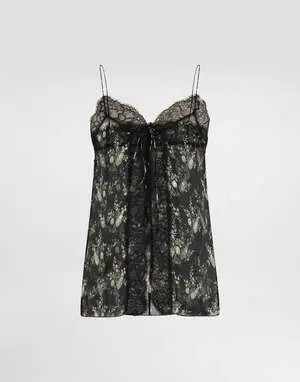 Dolce & Gabbana Rose And Flower-print Chiffon Top Shirts And Tops - Multicolor