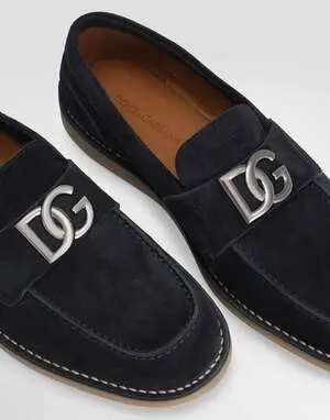 Dolce & Gabbana Suede Loafers Driver Shoes And Loafers - Blue