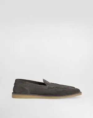 Dolce & Gabbana Suede Loafers Driver Shoes And Loafers - Grey