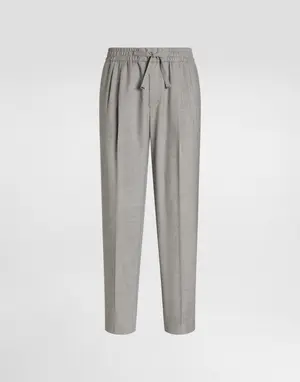 Dolce & Gabbana Wool Jogging Trousers - Grey