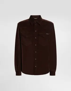 Dolce & Gabbana Fine-wale Corduroy Shirt Shirts