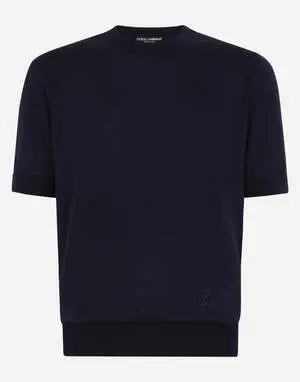 Dolce & Gabbana Pull Girocollo M/c Sweaters And Cardigans - Blue