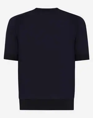 Dolce & Gabbana Pull Girocollo M/c Sweaters And Cardigans - Blue