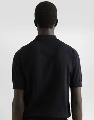 Dolce & Gabbana Cotton Polo-shirt With Heraldic Patch Sweaters And Cardigans