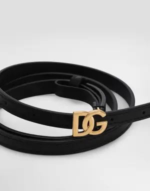 Dolce & Gabbana Cintura Logata Belts Leather - Black