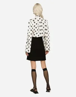 Dolce & Gabbana Rush-stitch Skirt With Side Slit Skirts