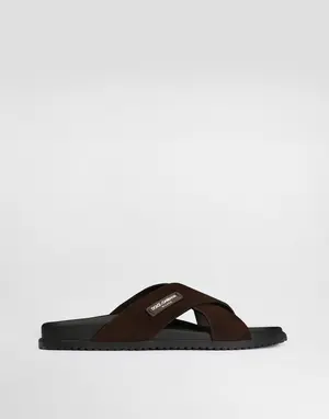 Dolce & Gabbana Calfskin Dg Slides - Multicolor