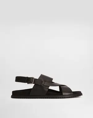 Dolce & Gabbana Dg Casual Calfskin Sandals Sandals And Slides - Black