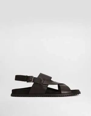 Dolce & Gabbana Calfskin Sandals - Black
