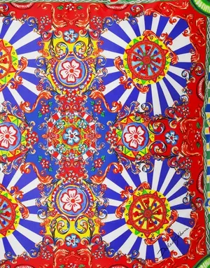 Dolce & Gabbana Silk Twill Cushion Medium Medium Cushions