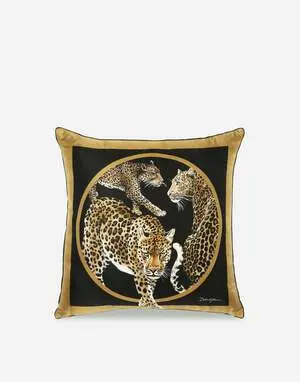 Dolce & Gabbana Silk Twill Cushion Medium Medium Cushions - Multicolor