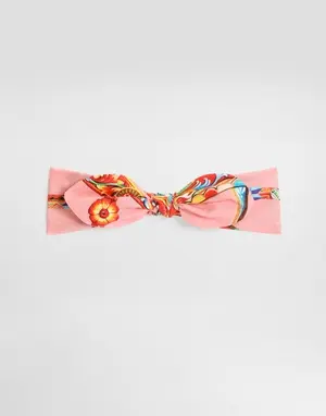 Dolce & Gabbana Carretto-print Poplin Headband Accessories - Multicolor