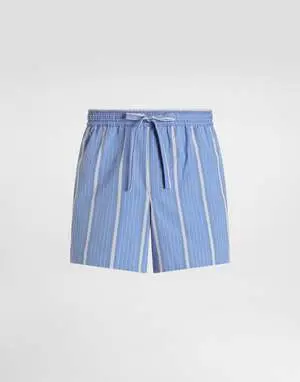Dolce & Gabbana Striped Poplin Bermuda Shorts Pants And Shorts Multi-colored - Multicolor