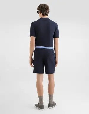 Dolce & Gabbana Striped Poplin Bermuda Shorts Pants And Shorts Multi-colored