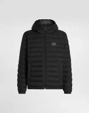 Dolce & Gabbana Hooded Padded Jacket Coats And Jackets - Black