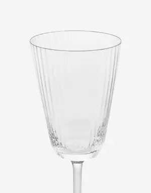 Dolce & Gabbana Hand-blown Murano White Wine Glass Wine Glasses