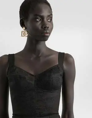 Dolce & Gabbana Corset Bodysuit Shirts And Tops Satin