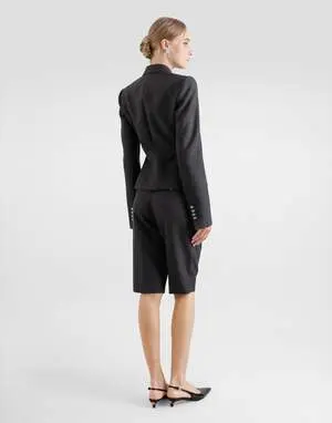 Dolce & Gabbana Double-breasted Dolce Jacket With Dg-branded Buttons Blazers Gray