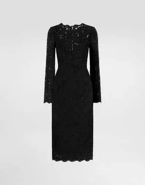 Dolce & Gabbana Cordonetto Lace Dress - Dresses 40 Black