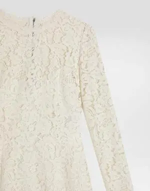 Dolce & Gabbana Cordonetto Lace Dress Dresses - White