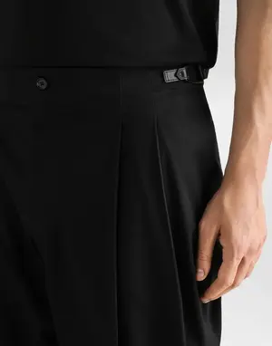 Dolce & Gabbana Stretch Cotton Trousers - Black