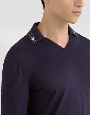 Dolce & Gabbana Silk Polo Shirt Sweaters And Cardigans - Blue