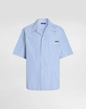 Dolce & Gabbana Hawaii Striped Poplin Shirt Shirts Multi-colored - Multicolor
