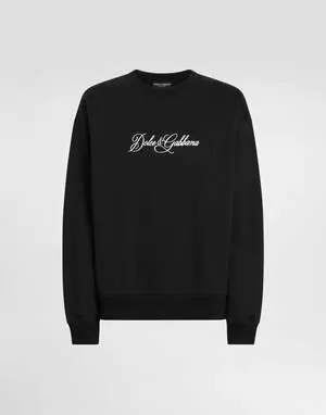 Dolce & Gabbana Felpa Giroc.man.lung Sweatshirts - Black