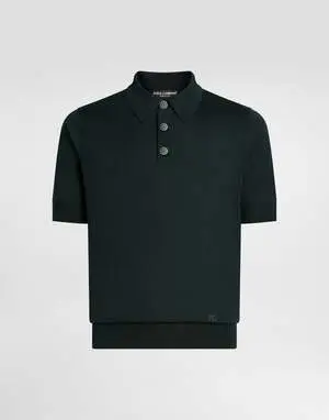 Dolce & Gabbana Silk Polo Shirt - Man Sweaters And Cardigans 52 Green
