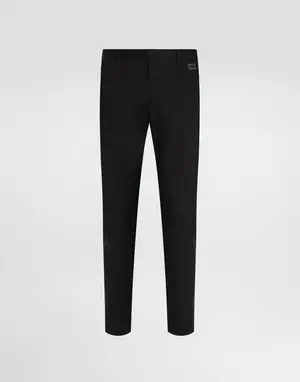 Dolce & Gabbana Tailored Cotton Pants Pants And Shorts - Black