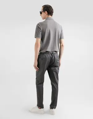 Dolce & Gabbana Tailored Stretch Cotton Gabardine Trousers - Grey