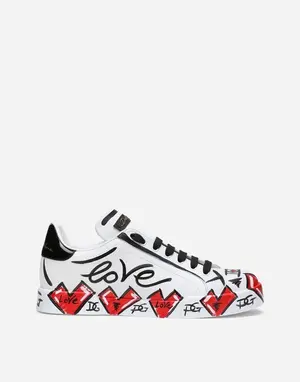 Dolce & Gabbana Limited Edition Valentine’s Day Portofino Sneakers - Multicolor