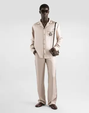 Dolce & Gabbana Silk Shirt With Embroidery Shirts