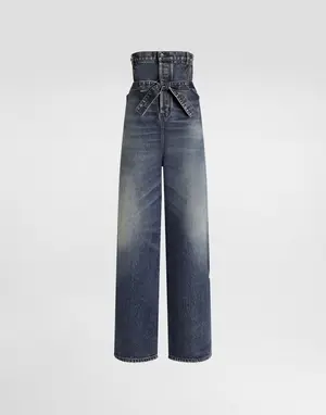 Dolce & Gabbana Denim Trousers Pants And Shorts Multi-colored