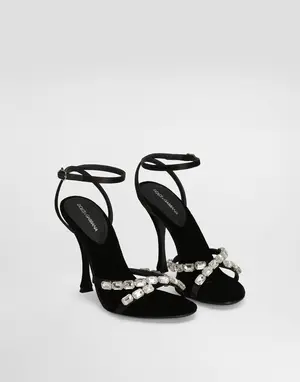 Dolce & Gabbana Embellished Satin Sandals