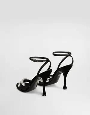 Dolce & Gabbana Embellished Satin Sandals