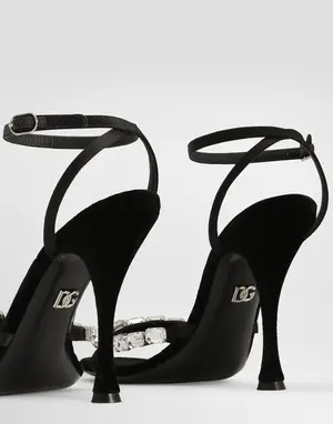 Dolce & Gabbana Embellished Satin Sandals