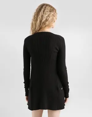 Dolce & Gabbana Virgin Wool Ribbed Cardigan Sweaters And Cardigans