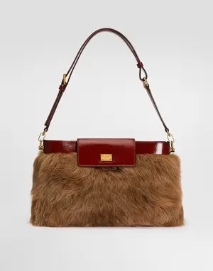 Dolce & Gabbana Vittoria Fur And Calfskin Shoulder Bag Shoulder And Crossbody Bags - Multicolor