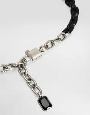 Dolce & Gabbana Brass And Calfskin Chain Belt