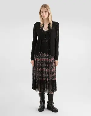 Dolce & Gabbana Lace Cardigan Sweaters And Cardigans