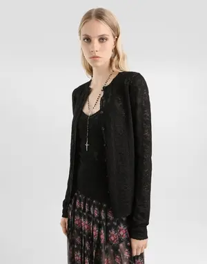 Dolce & Gabbana Lace Cardigan Sweaters And Cardigans