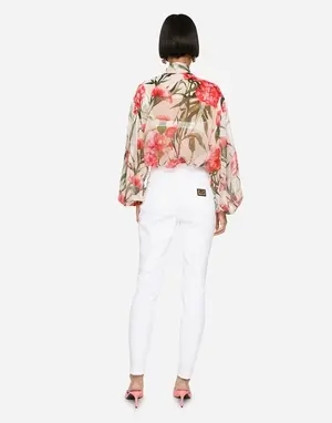 Dolce & Gabbana White Denim Audrey Jeans Denim And Jeans Multi-colored Cotton
