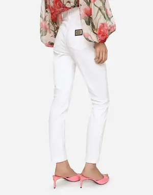 Dolce & Gabbana White Denim Audrey Jeans Denim And Jeans Multi-colored Cotton
